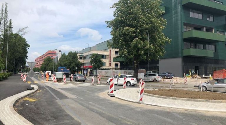 Od petka do nedelje dodatno oviran promet skozi krožišče pri Glaziji - Celje.info