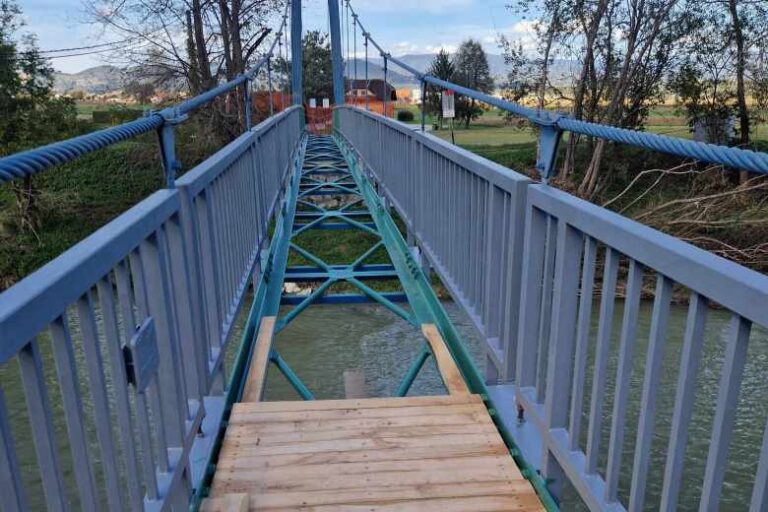 Viseči most v Medlogu od petka znova odprt - Celje.info