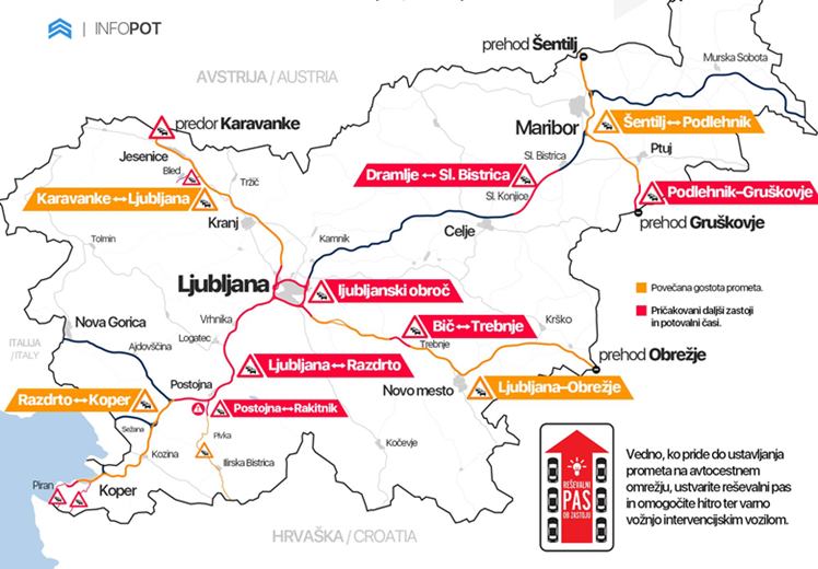 Od četrtka do ponedeljka dodatno povečan promet na slovenskih cestah - Celje.info